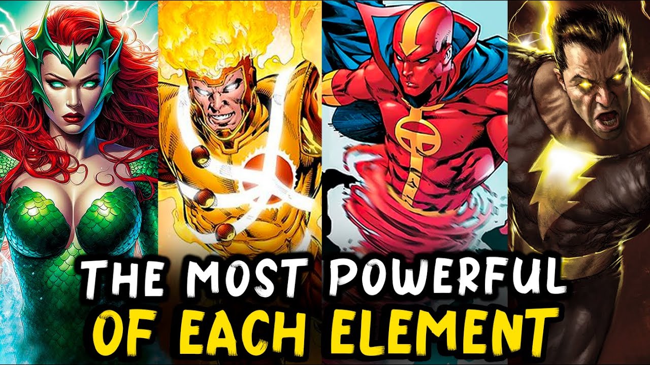 The Best User of Each Element in DC UNIVERSE (Fire, Ice, Lightning, Earth, Wind) - YouTube