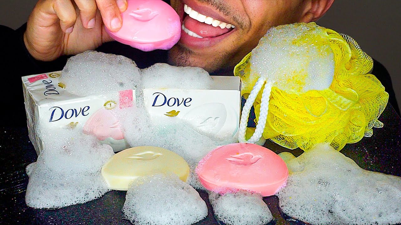 ASMR EDIBLE SOAP BARS WITH BUBBLES EATING *FAKE* MUKBANG 먹방 PRANK JERRY ...