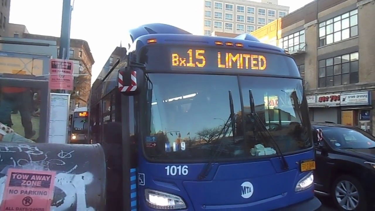 2018 New Flyer Xcelsior XN60 #1016 on a Fordom Plaza Bound Bx15 Limited ...