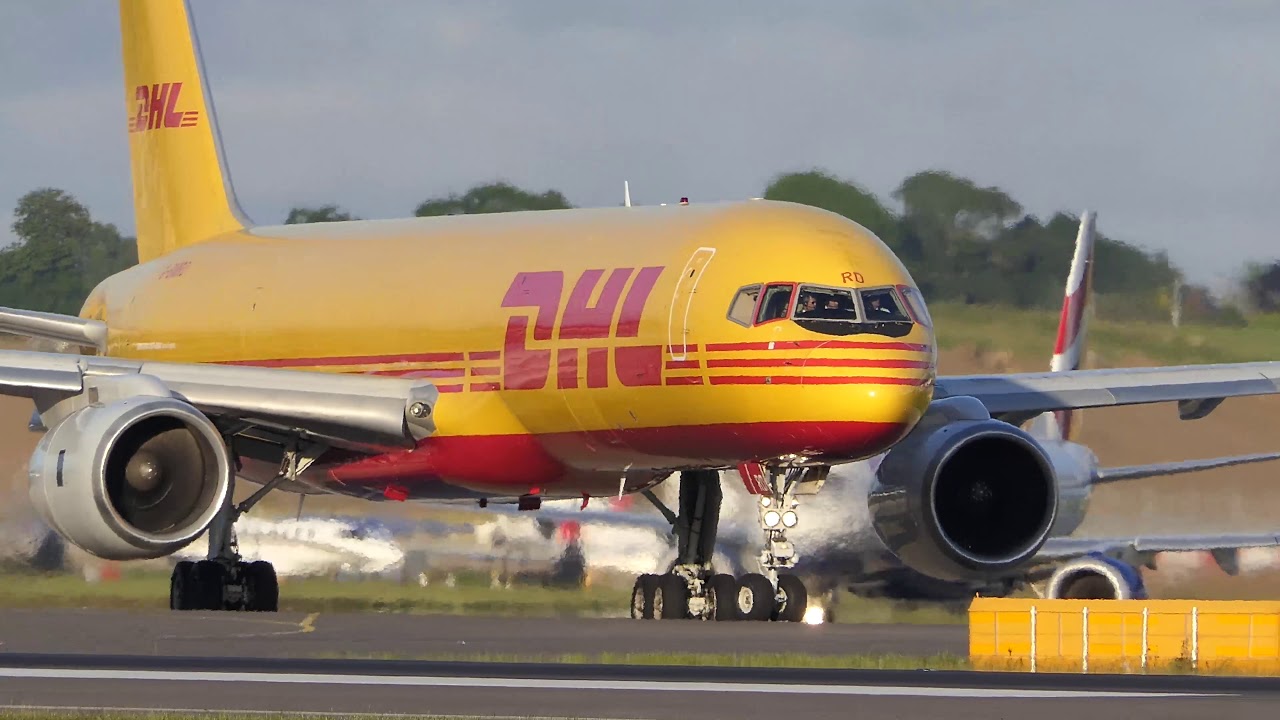 DHL B757-200 EDI 10-JUN-2019 [4K/UHD] - YouTube