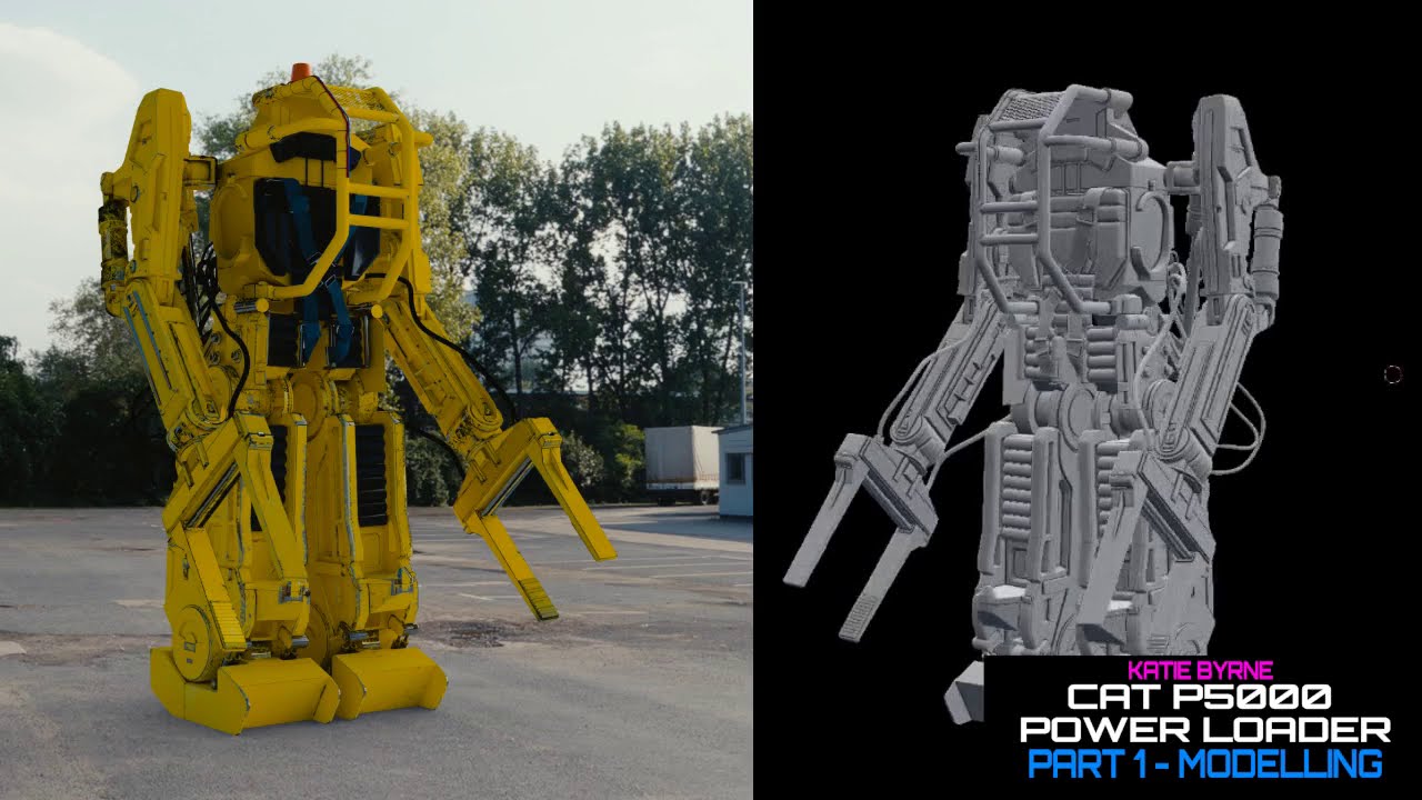 P5000 POWER LOADER (from "Aliens") - Blender 2.79 - Speed Modelling ...