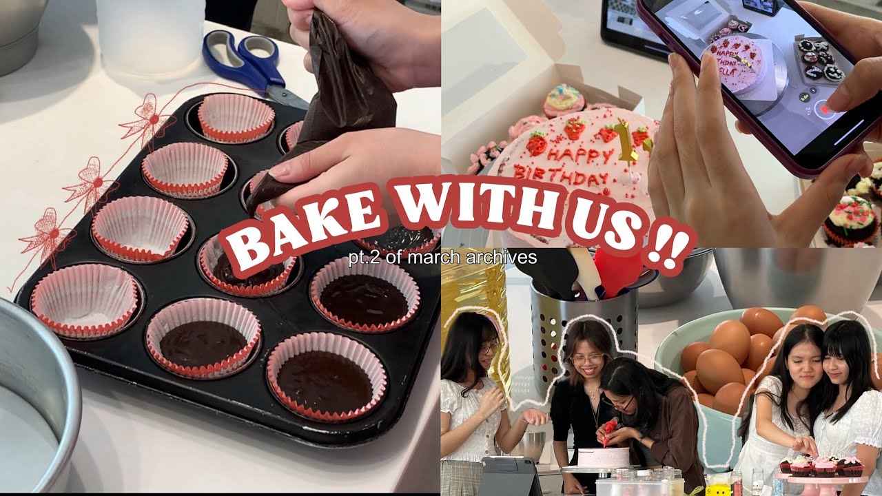 baking date with friends !! cupcakes, lunch, and a bday surprise ...