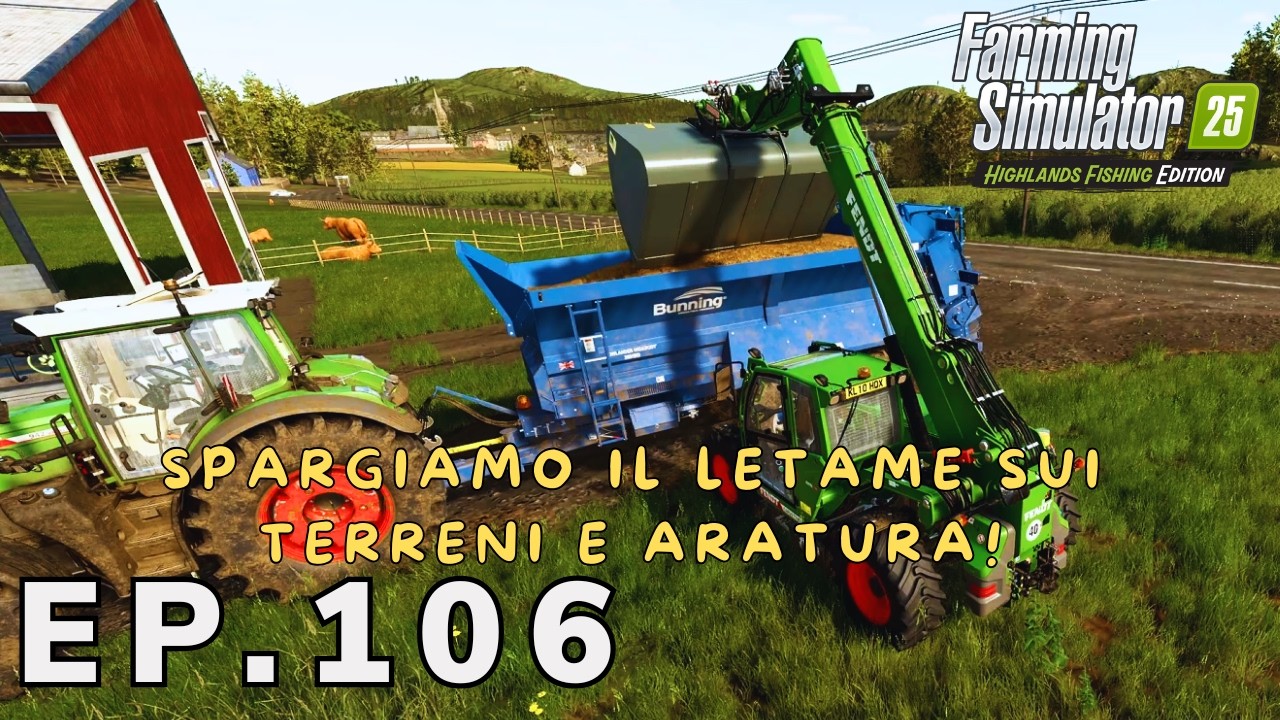 HIGHLANDS-FISHING | 🚜SPARGIAMO IL LETAME E ARATURA DEI TERRENI!🚜 | EP ...