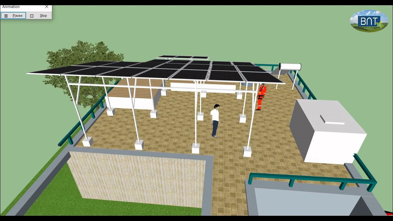3D Design Visualization of Solar Power Plant Installation - YouTube