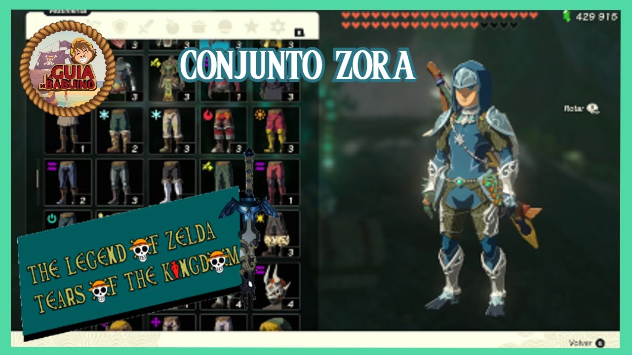💧como Conseguir El Traje De Los Zora The Legend Of Zelda Tears Of The