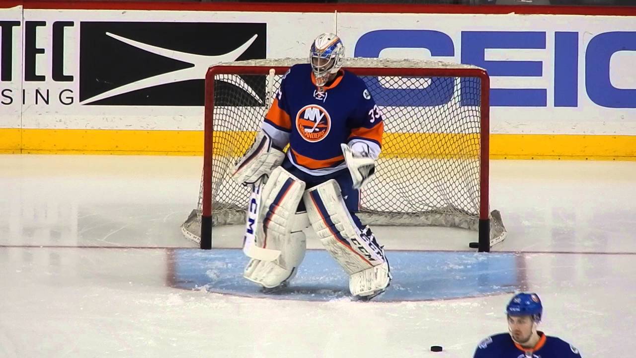 Islanders Christopher Gibson Blocking Shots HD - YouTube