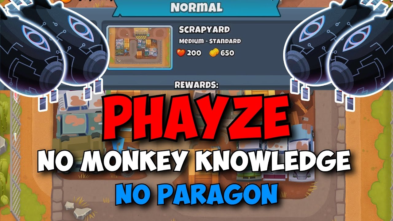 BTD6 Phayze Normal Tutorial || No Monkey Knowledge + No Hero || Voice ...