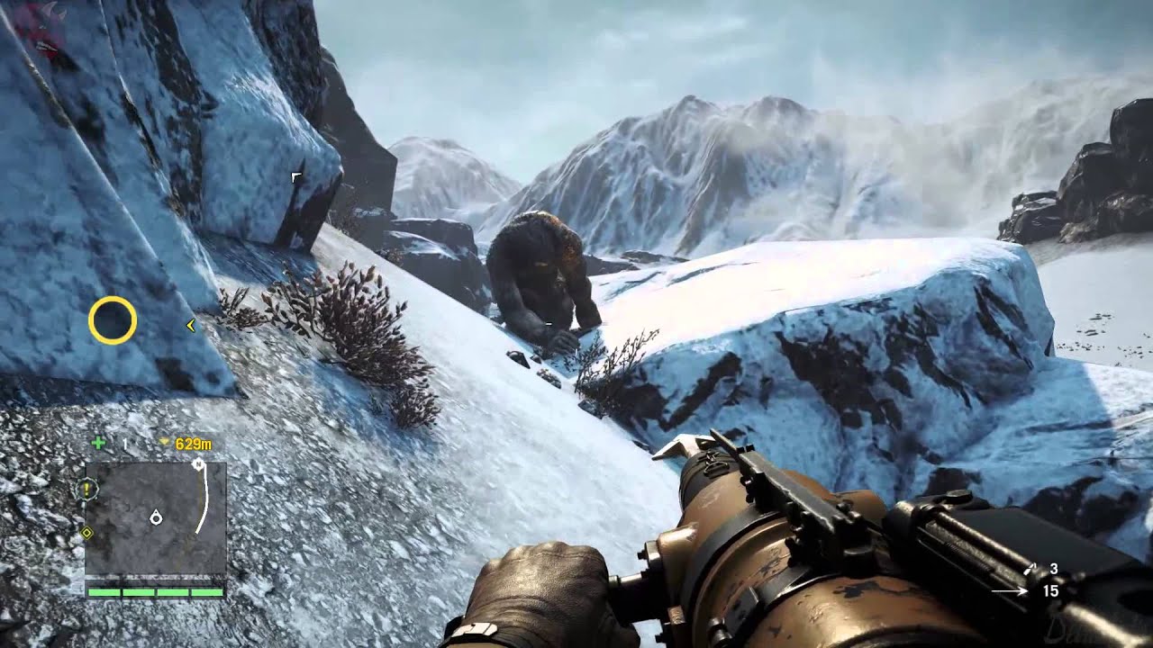 Far Cry 4: Valley of the Yetis (Harpoon vs Yeti) - YouTube