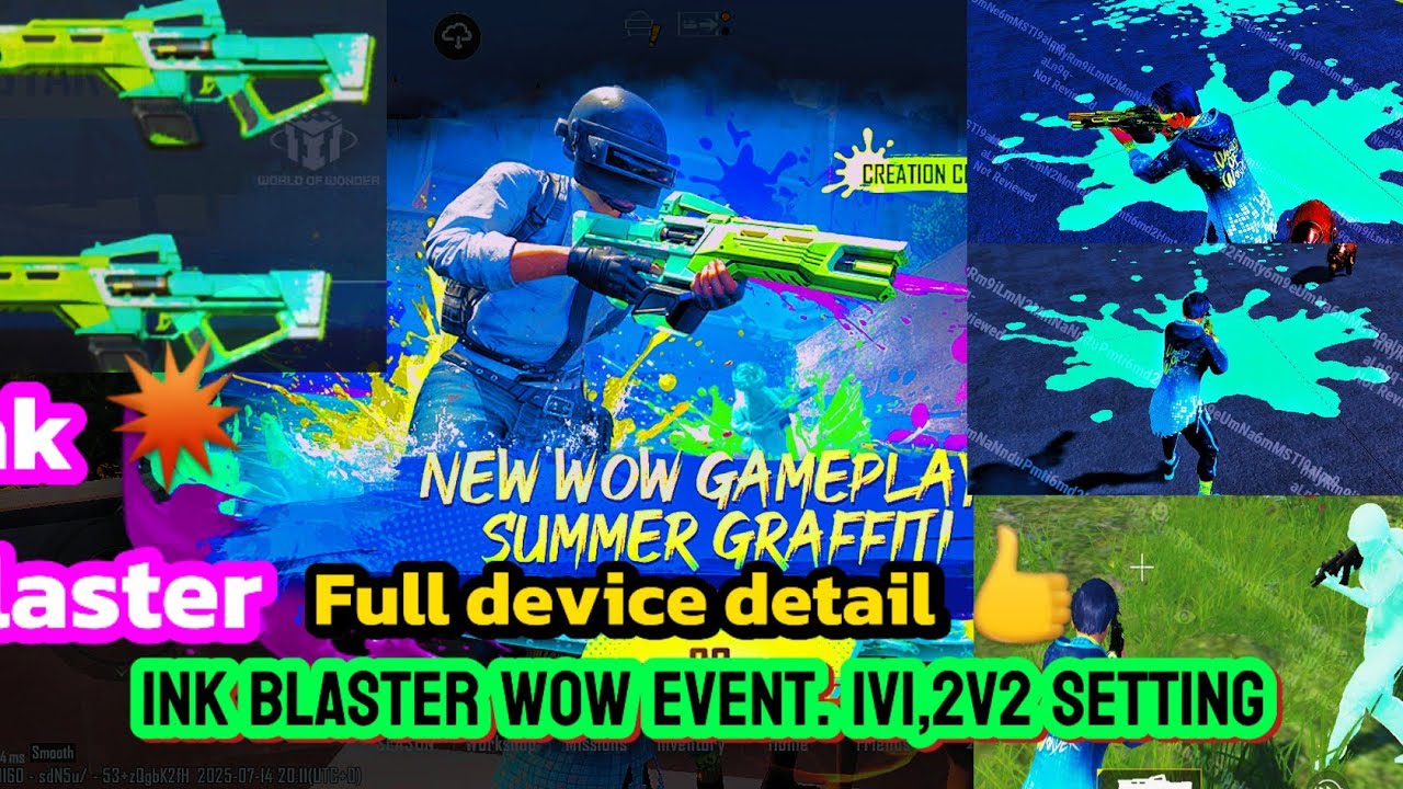 Ink 💥blaster wow event___1v1,2v2 setting / full guide easy way___ wow ...