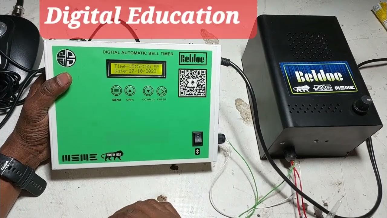 automatic school bell system .school bell - YouTube