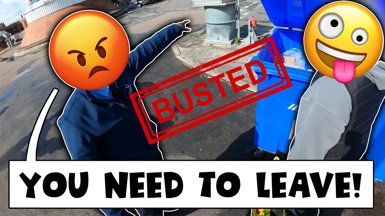 SECURITY Caught Us Dumpster Diving! - YouTube