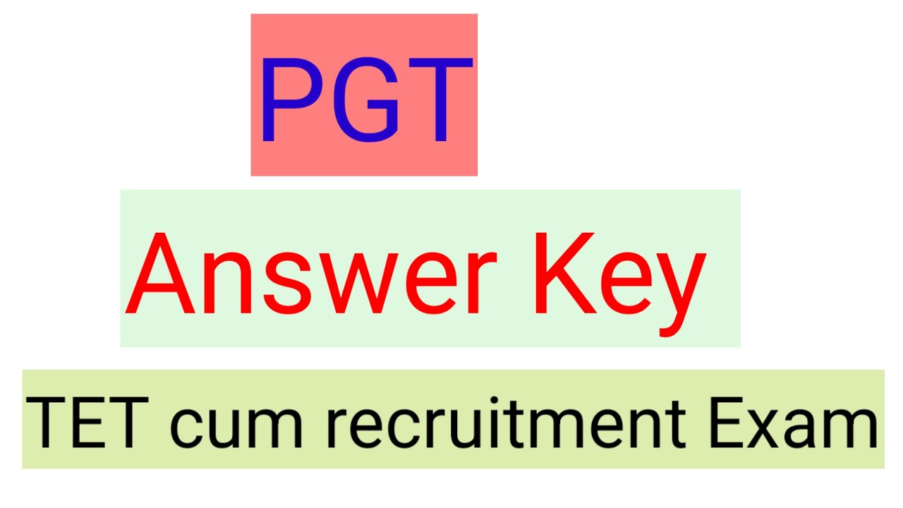 PGT exam paper answer key/Assam TET pgt exam question paper answer key ...