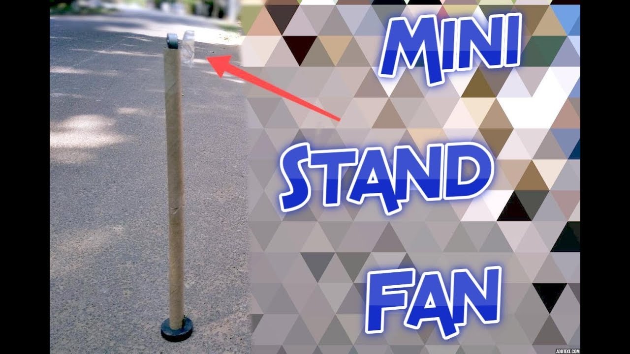how make mini stand fan at home by your study life #mini_fan - YouTube