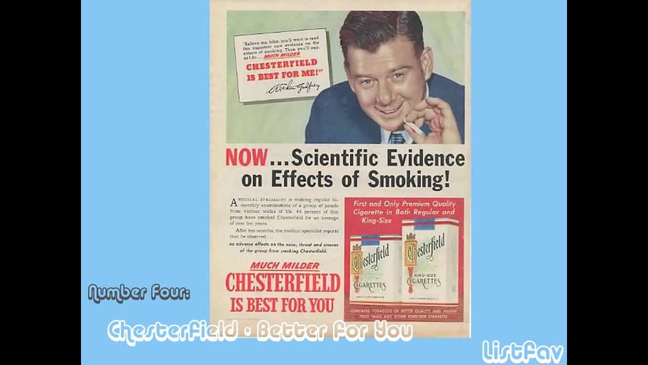 Unbelievably Evil Vintage Cigarette Ads - YouTube