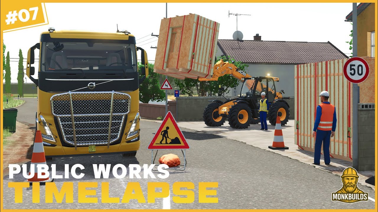 🚧 Delivering Prefab Walls To The Community Center | Polesine Public ...