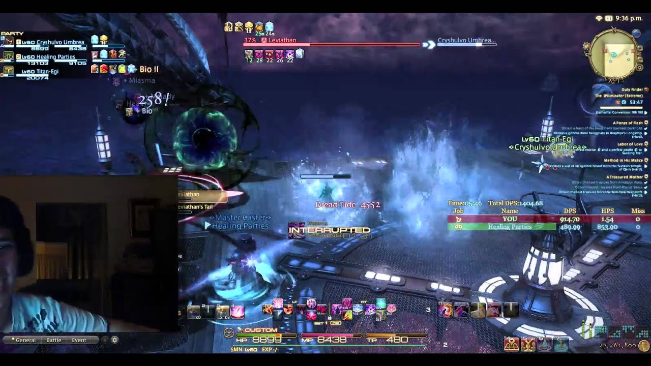 FFXIV Leviathan EX Arcanist Duo SMN/SCH - YouTube
