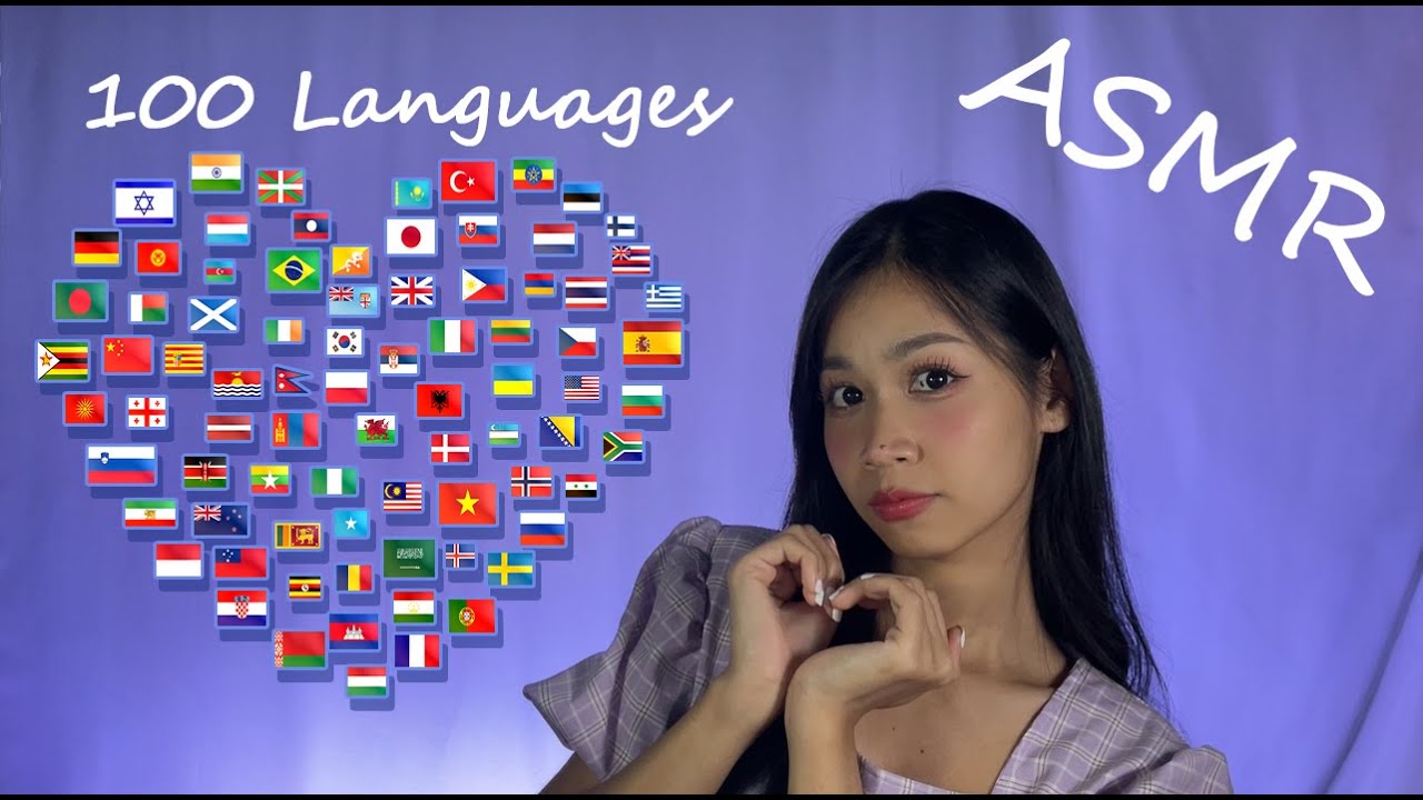 ASMR Whispering in 100 Languages! (random words, phrases and sentences) - YouTube