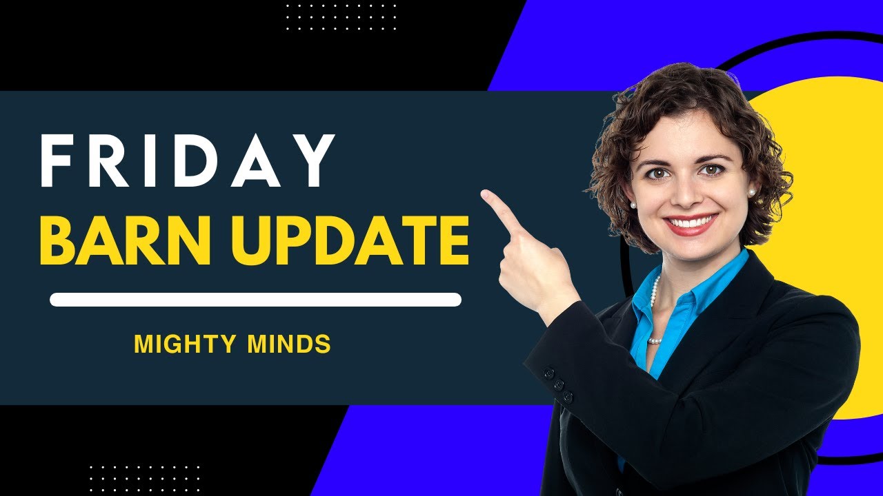 Friday barn updates and the amazing Kenzies kids have joined the farm ...