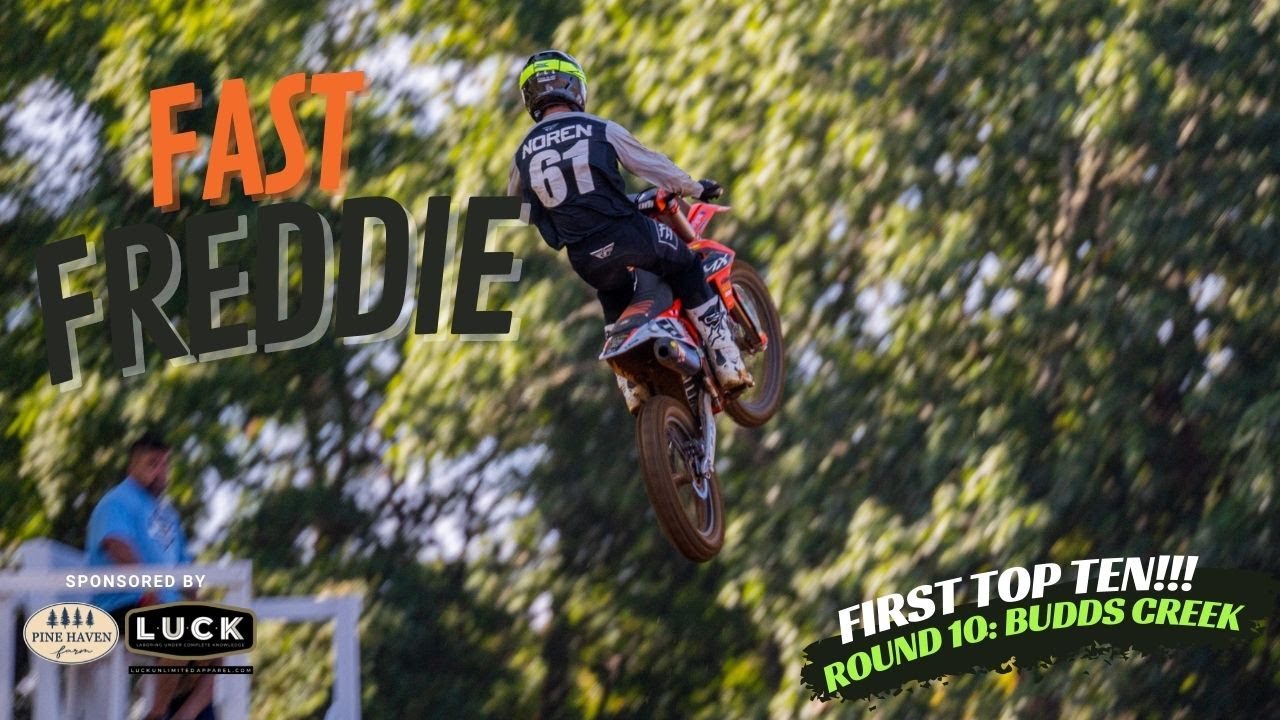 Fast Freddie Outdoors Round 10: Budds Creek FIRST TOP TEN!!!! - YouTube