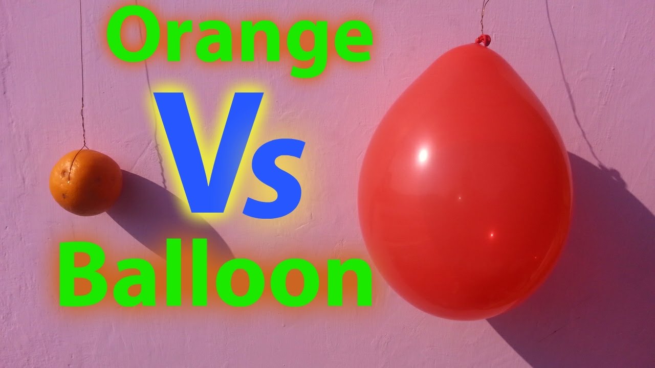 Popping Balloon with Orange🔝 - YouTube