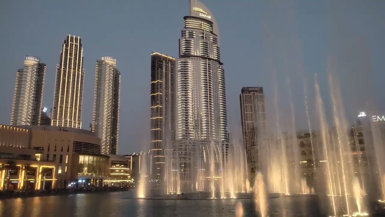 dubai Water fountain - YouTube