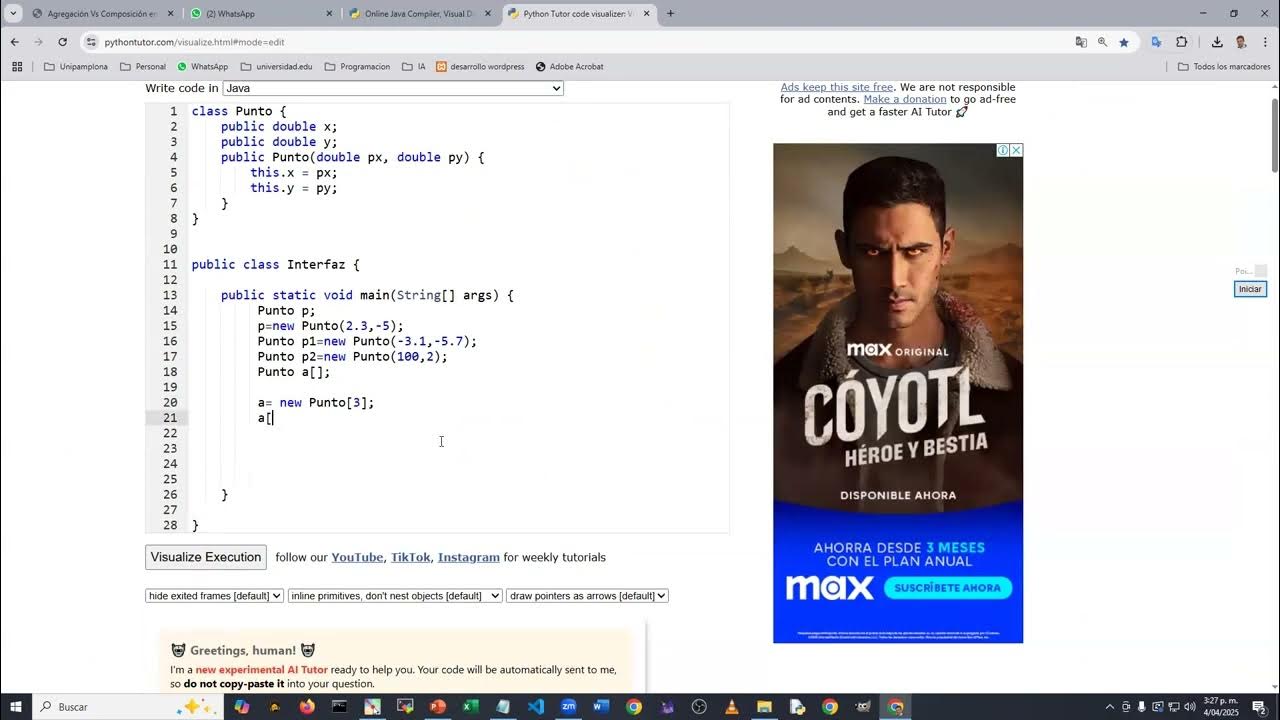 Clase 05 POO Arreglos de objetos - YouTube