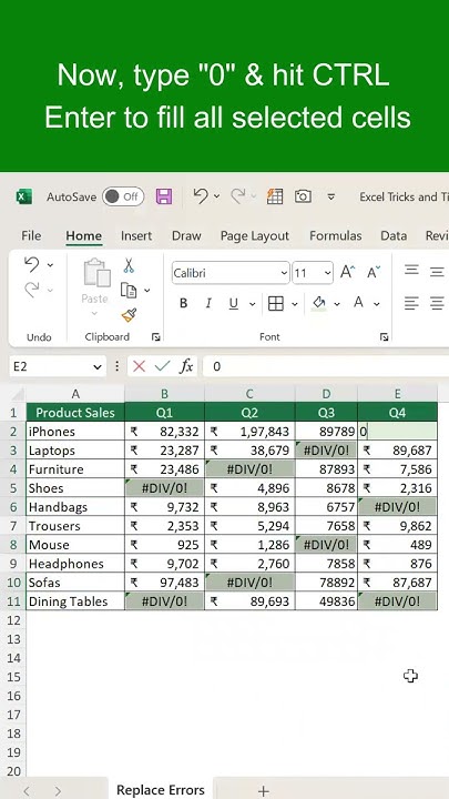 How To Replace And Fix Errors In Excel Using Ctrl G Excelshorts Exceltricks Excelhacks Youtube