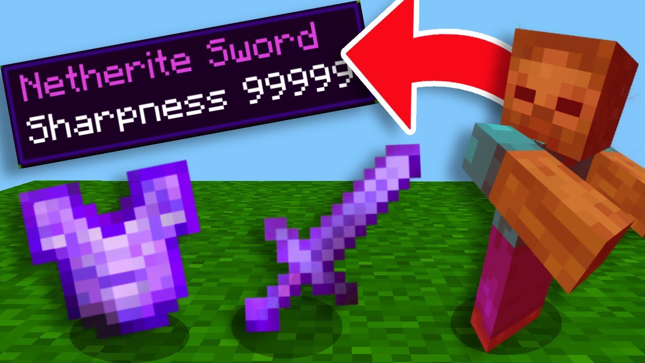 Minecraft But Mobs Drop OP Items - YouTube