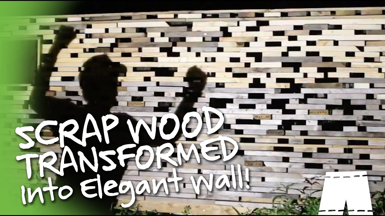 How To Make A Scrap Wood Wall | Taking Action To Change My Hoarding ...