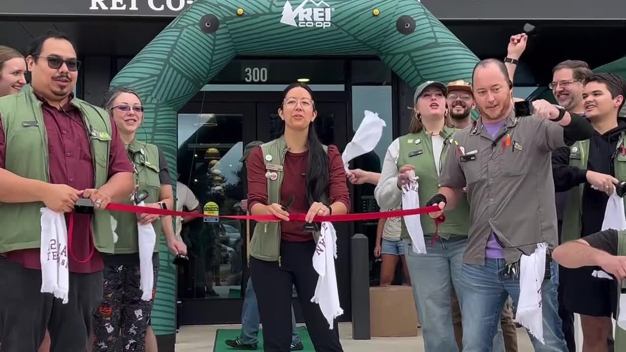 REI's grand opening in College Station - YouTube