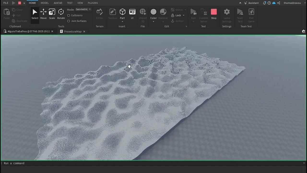 Procedural Map Generation Experiment on roblox studio - YouTube