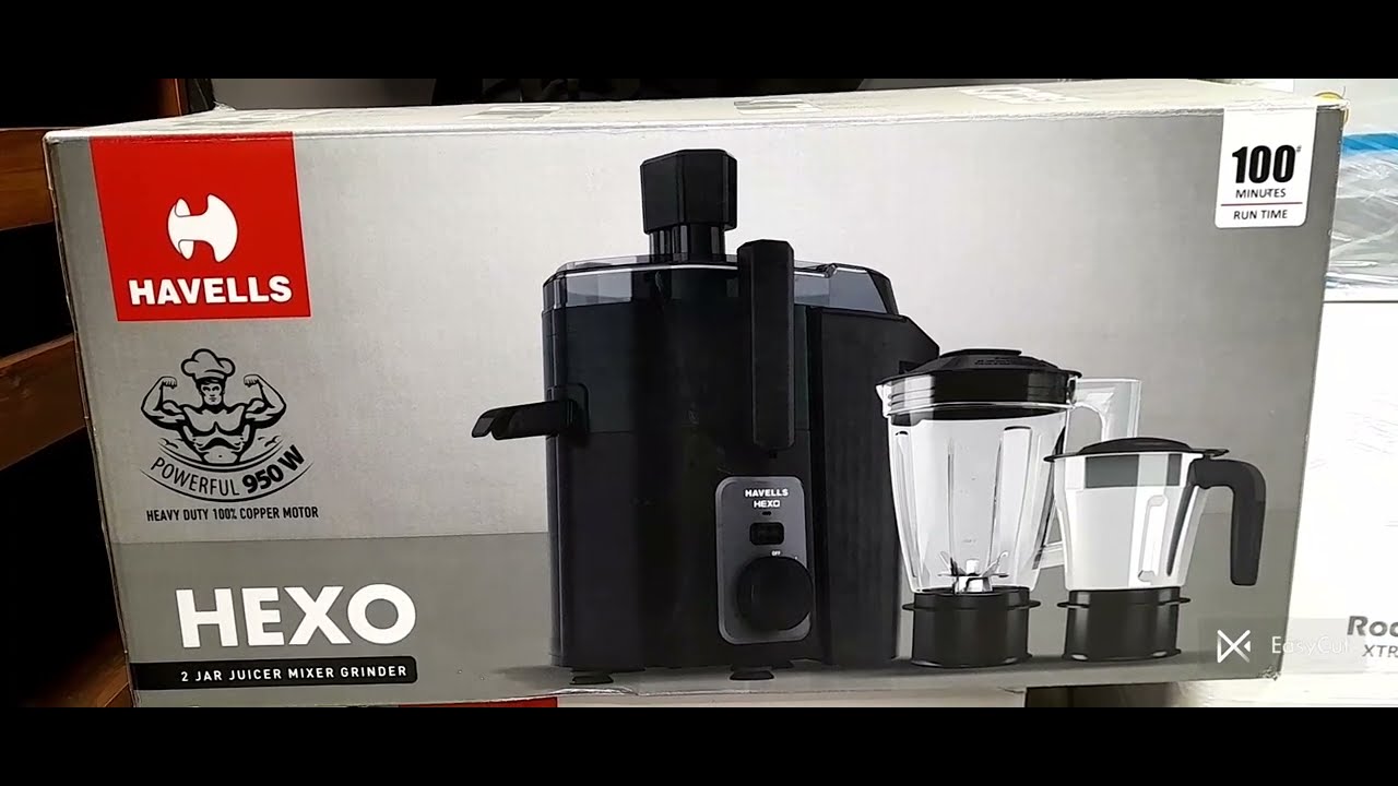 Havells 950 watt juicer mixer grinder | modal hexo - YouTube