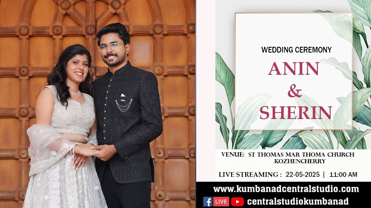 WEDDING LIVE STREAMING - ANIN & SHERIN (22-05-2025) - YouTube