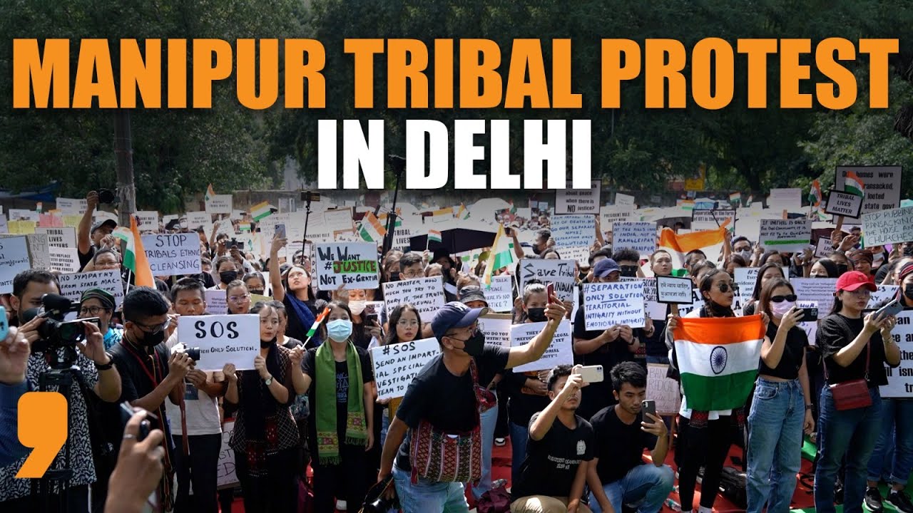 Manipur Conflict | Tribal Solidarity Protest in Delhi | Ground Report ...