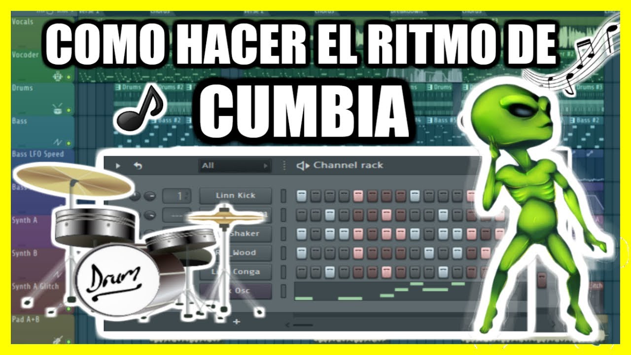 🎹Como Hacer el Ritmo de CUMBIA (Drums) Patrón Rítmico - Curso de Ritmo ...