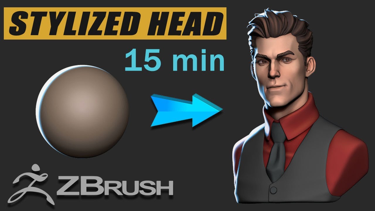 Stylized Male Head Sculpting(Zbrush) - YouTube