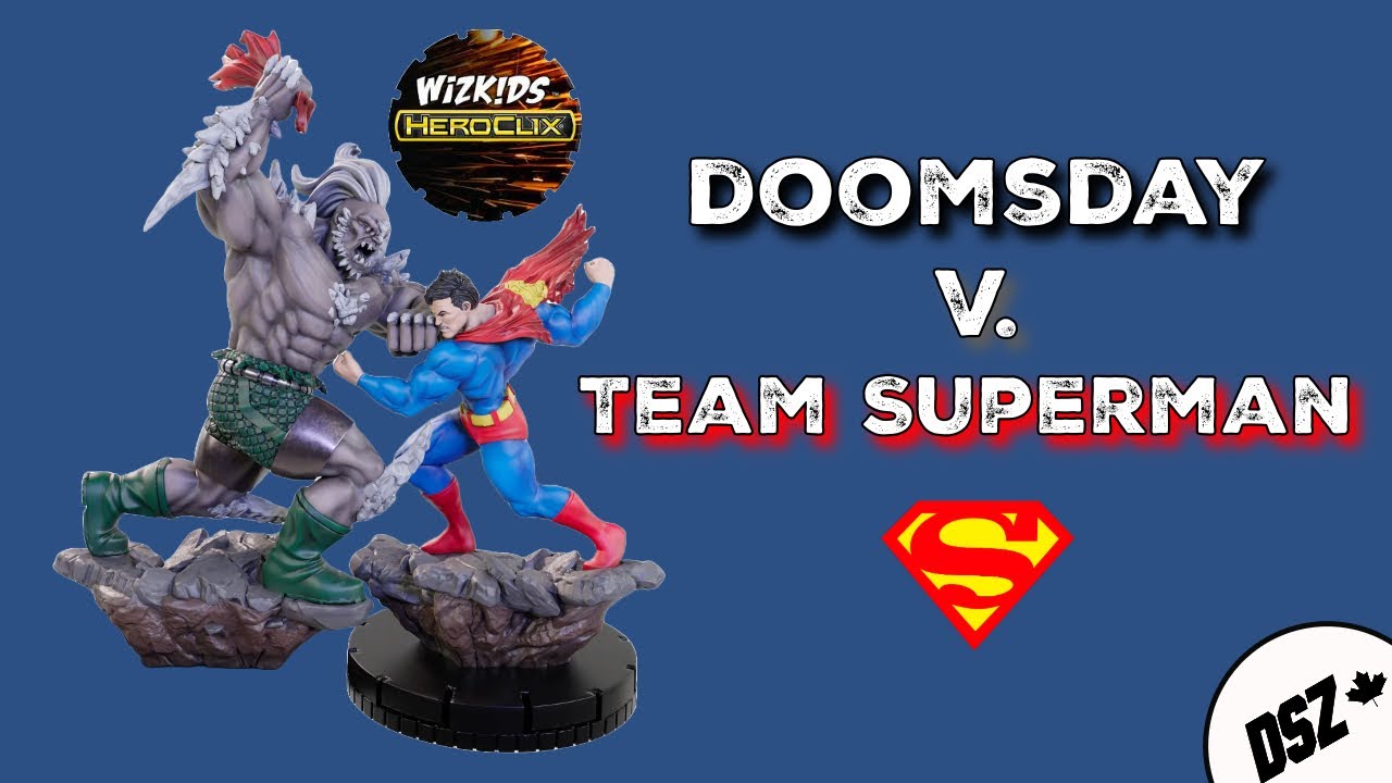 HeroClix Doomsday VS Team Superman - YouTube