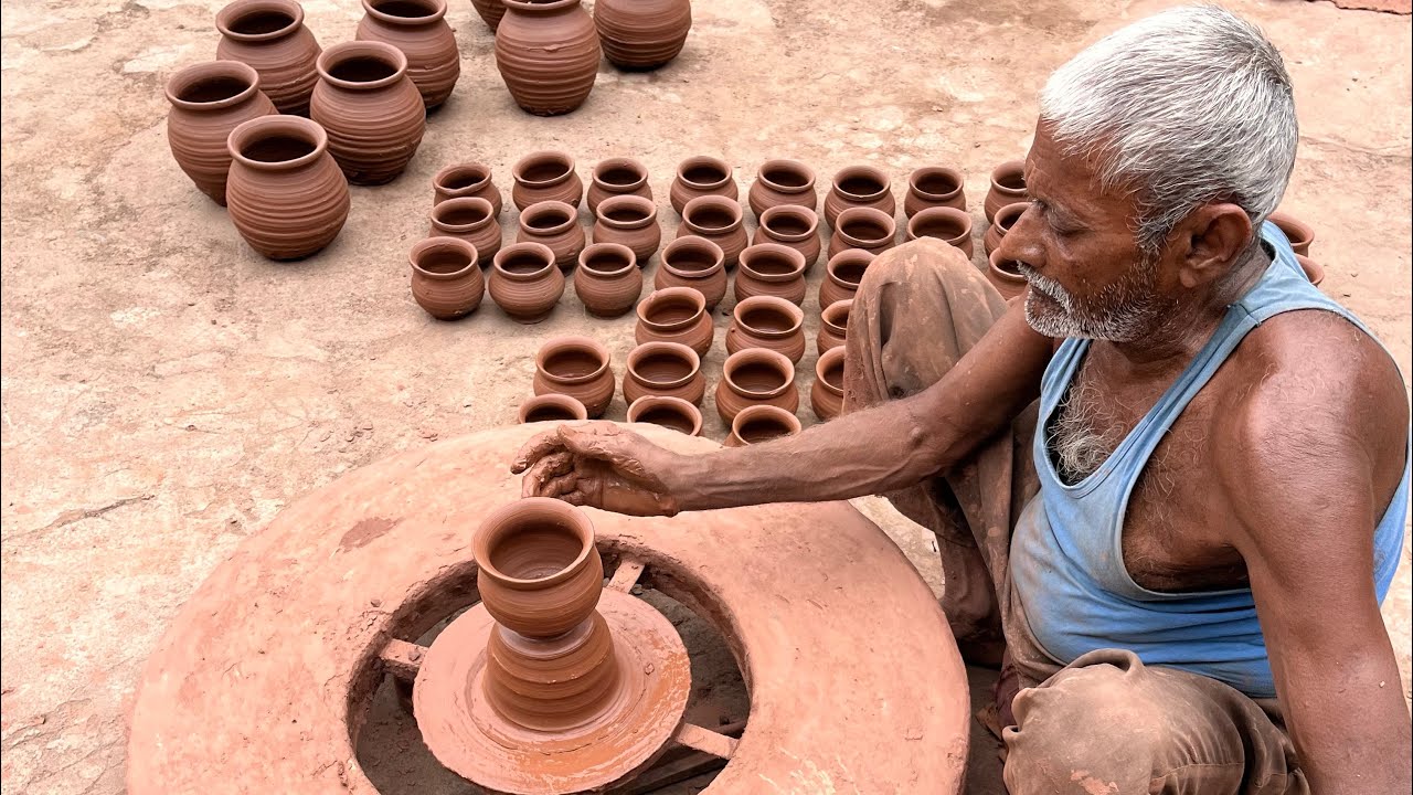 Watch the beautiful process of traditional pottery as my grandfather ...