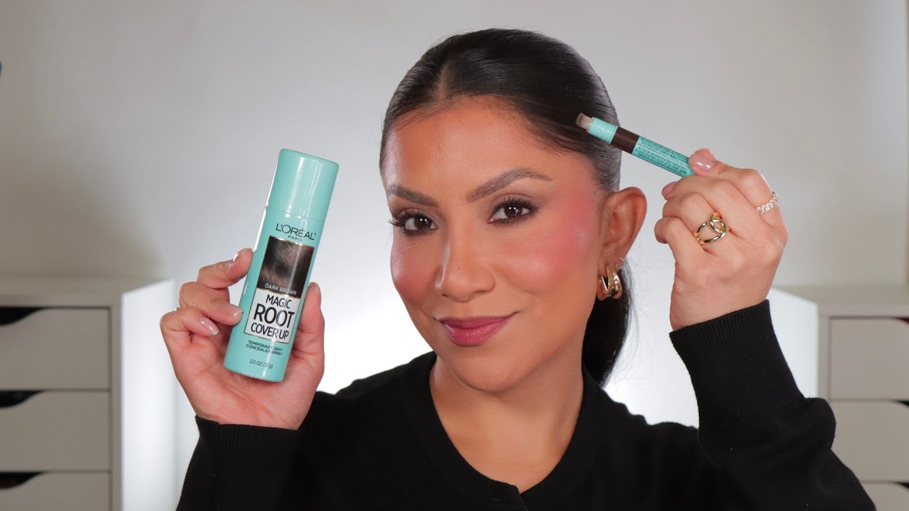 How to Touch Up Roots & Fill Thin Hair with L’Oréal Magic Root Cover Up ...