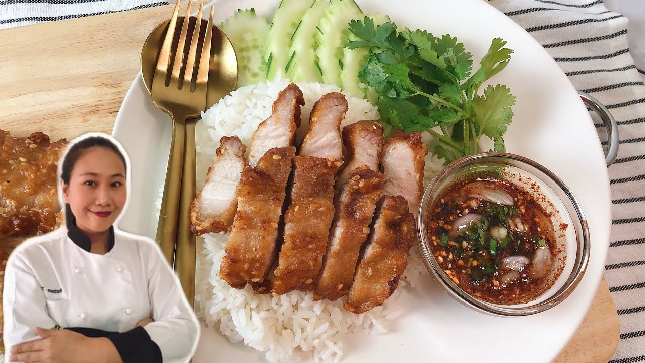 Easy Crispy Pork Belly Recipe With Nam Jim Jaew • Thai Style | ThaiChef ...