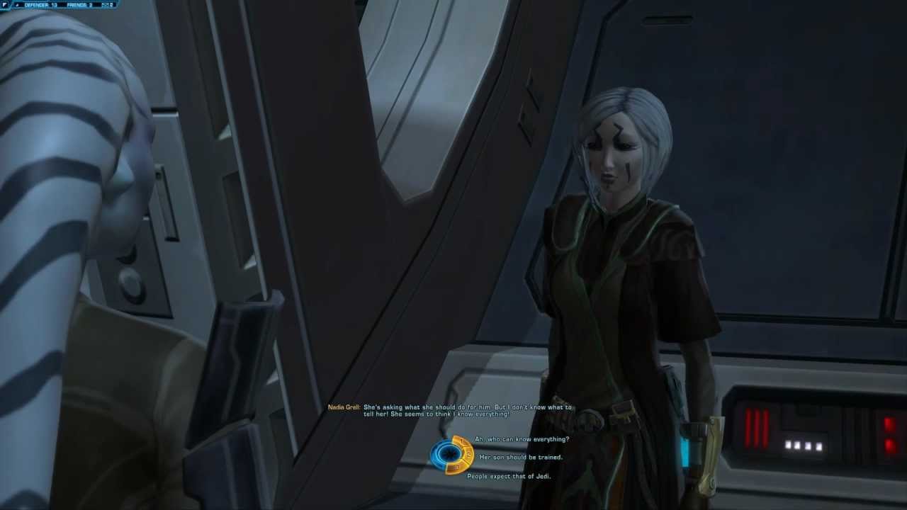 SWTOR - Female Twi'lek Jedi Consular Sage - Companion Dialogue - Nadia ...