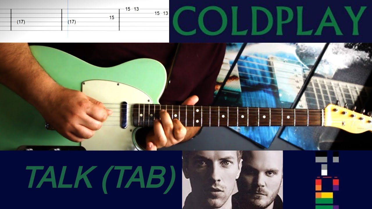 Talk. Coldplay (Guitar Cover - Guitar Tab - Tutorial) #coldplay # ...