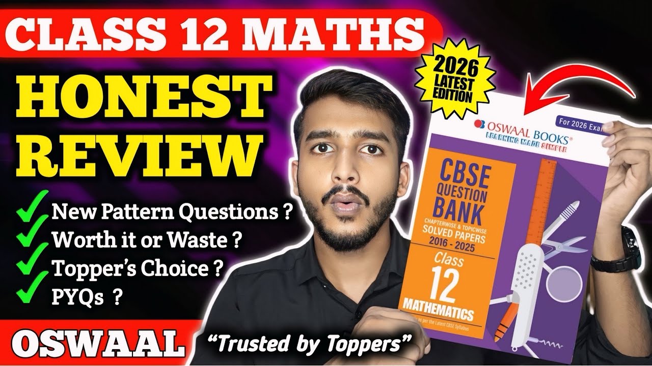 Oswaal Question Bank Class 12 Maths 2025-26 Review 🔥 | Best Question ...