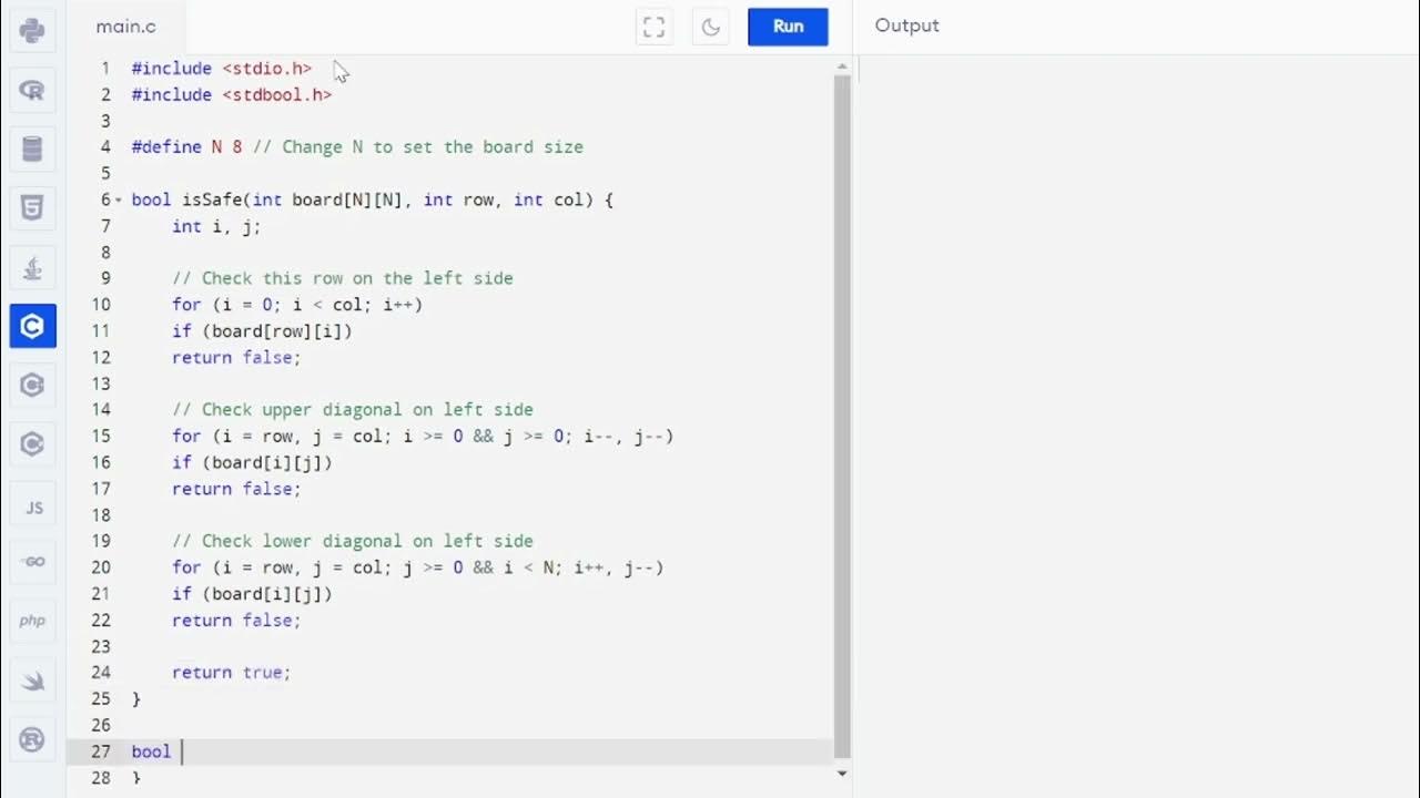 C Program to Implement 8 Queen Problem Using Backtracking || C Code 8 Queen Problem Backtracking ...
