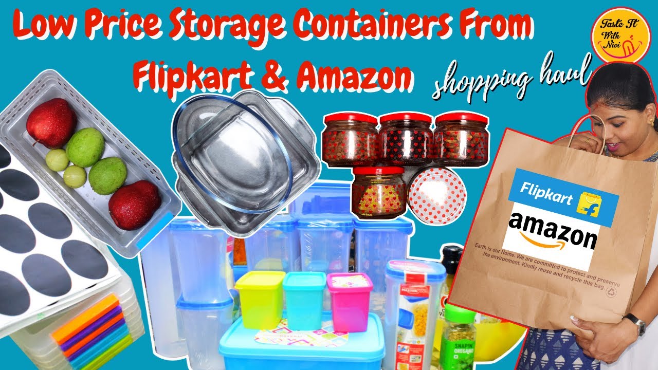 Amazon and Flipkart Shopping Haul | Kitchen Storage Containers ...