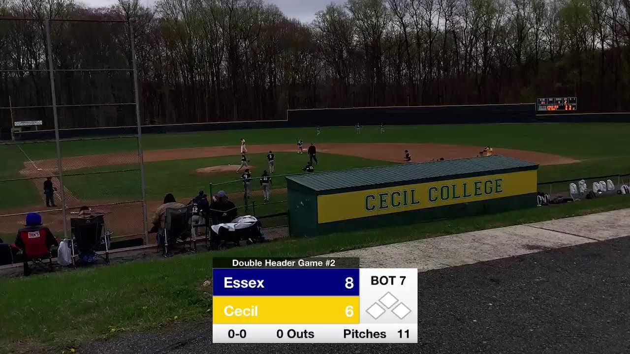 Cecil College vs CCBC-Essex | NJCAA Baseball | 4/6/25 - YouTube