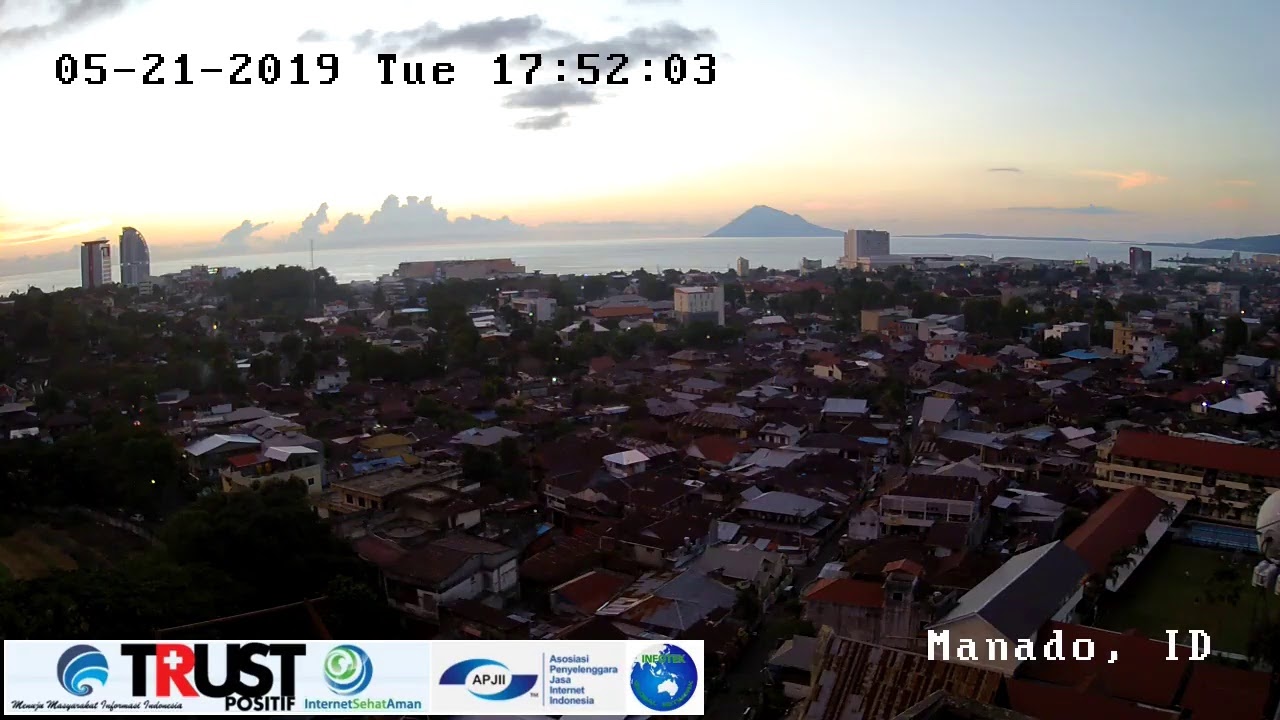 Live City View from Manado, ID. - YouTube