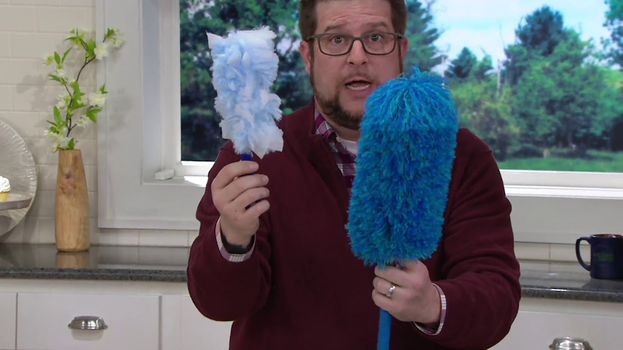 Campanelli 8-Piece Easy Reach Microfiber Duster Set on QVC - YouTube