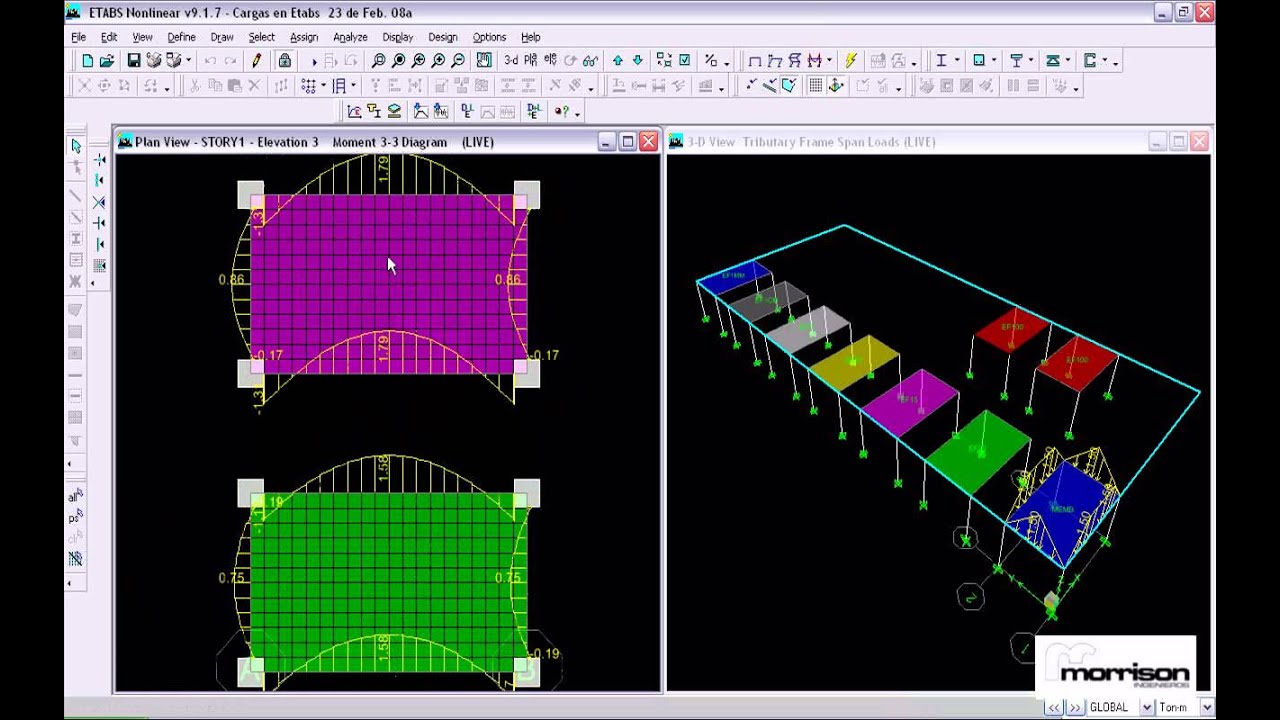 ETABS TUTORIAL - Video 12 - Continuacion Cargas y Diferencia entre ...
