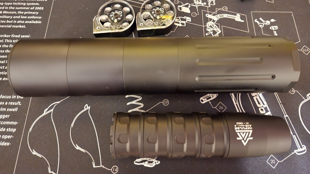 Impulse Air Suppressor vs Huma mod 50 On the Gauntlet 2 30cal - YouTube
